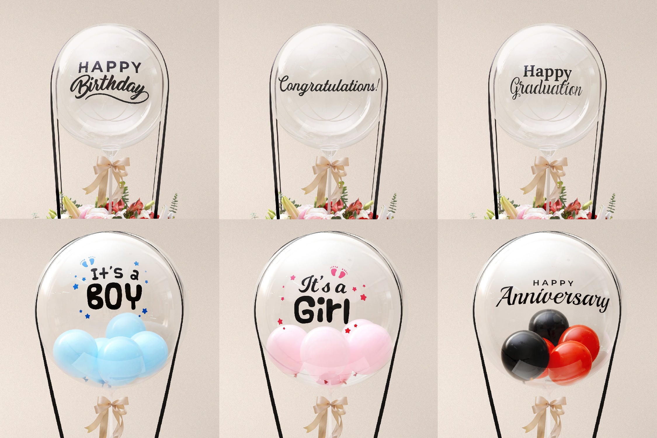 Bloom Box Bunga Mawar Peach | Three Bouquets