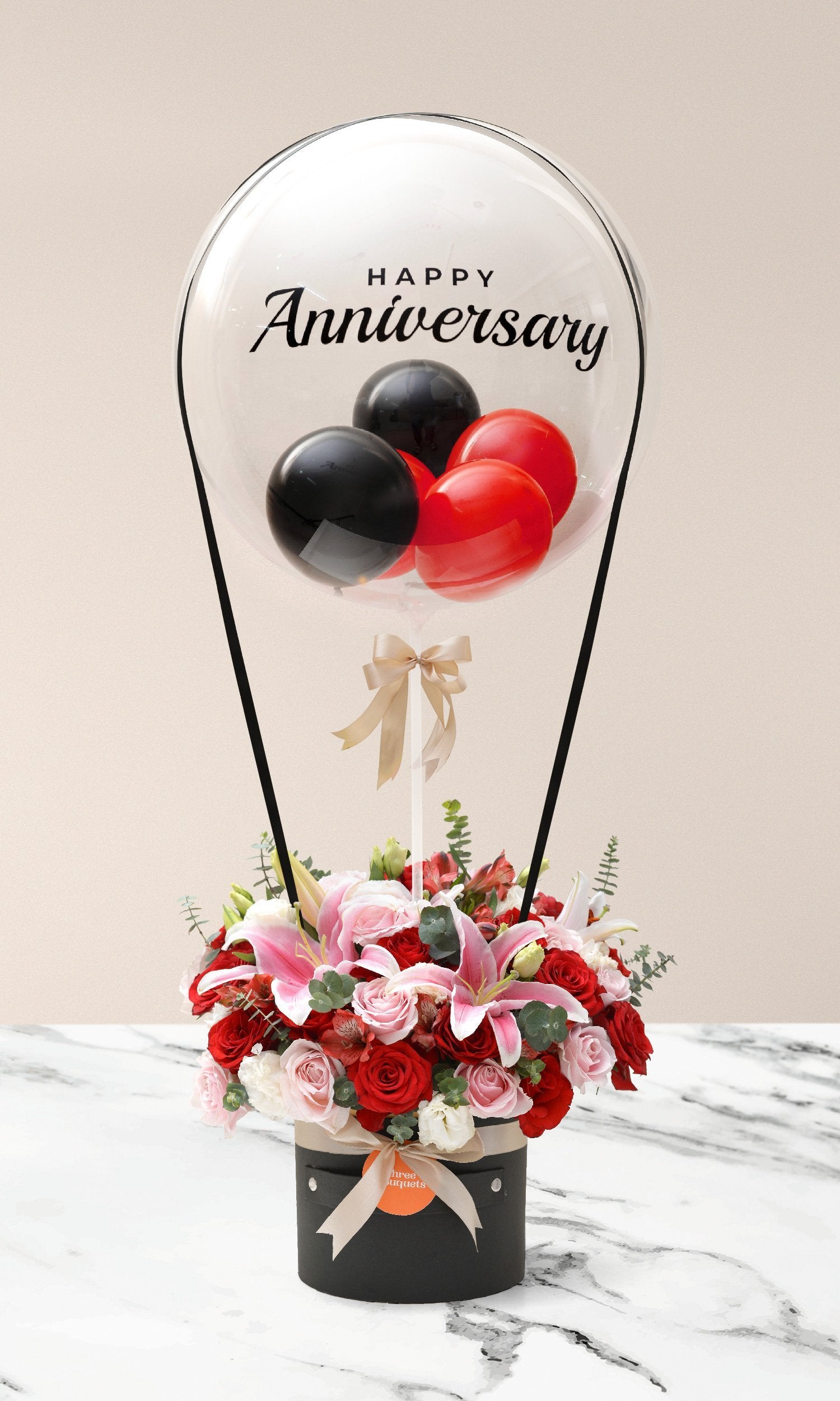 Bloom Box Bunga Lily dan Mawar Jakarta | Three Bouquets