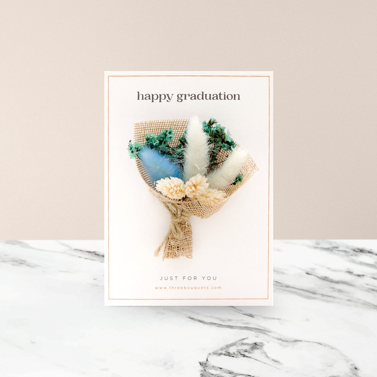 Kartu Ucapan Bunga Kering Jakarta | Three Bouquets