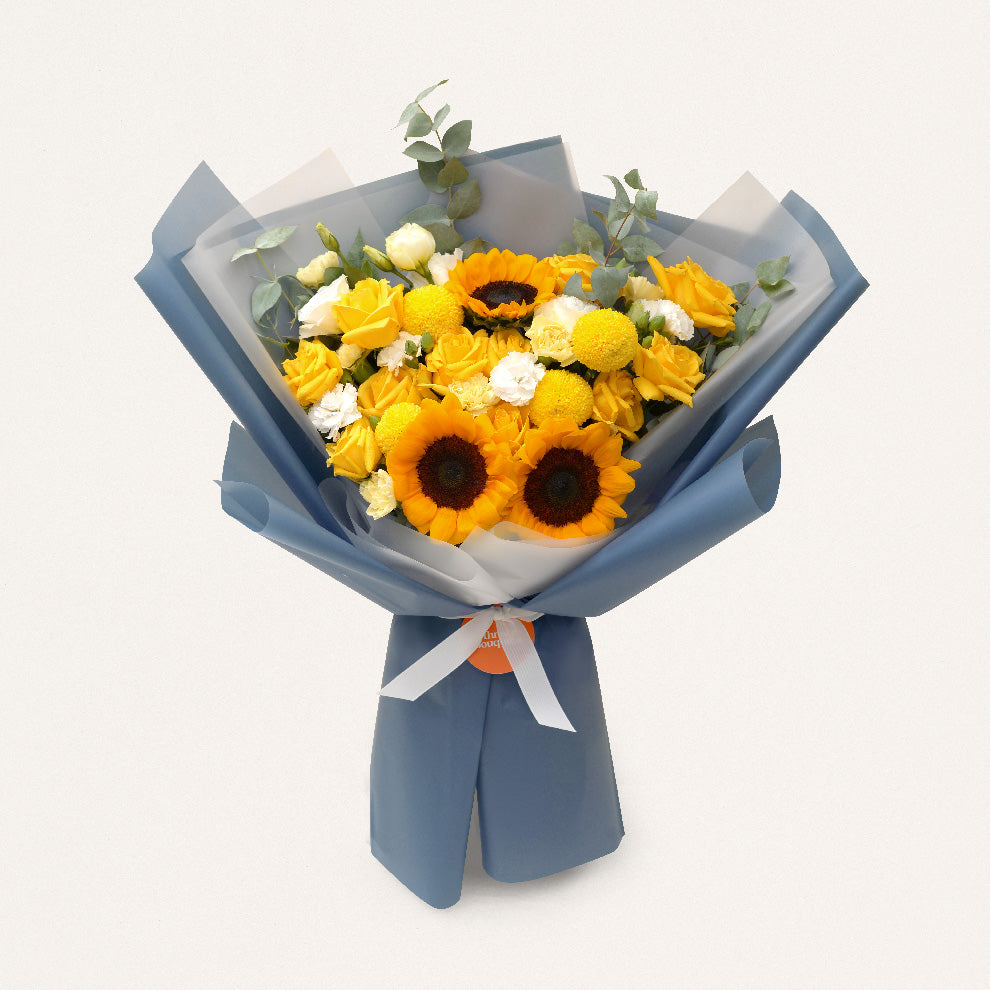 Buket Bunga Sunflower Sunny Jakarta | Three Bouquets