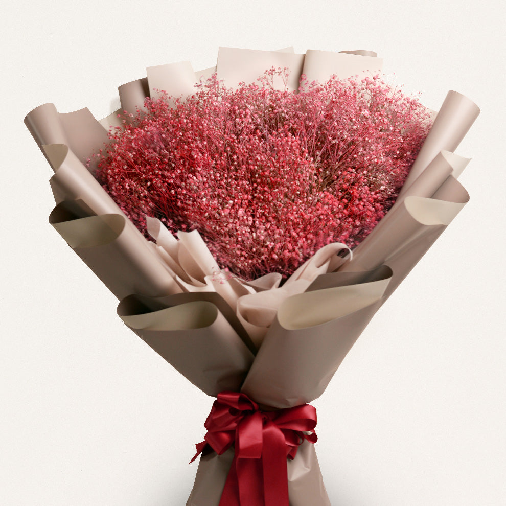 Buket Bunga Baby's Breath Pink Vera Jakarta | Three Bouquets