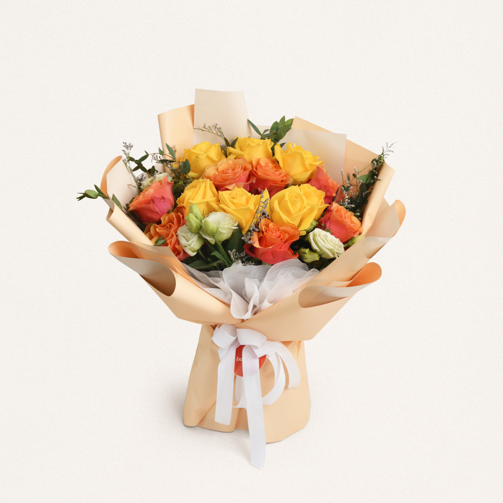 Buket Bunga Mawar Vietnam Kuning Hana Jakarta | Three Bouquets